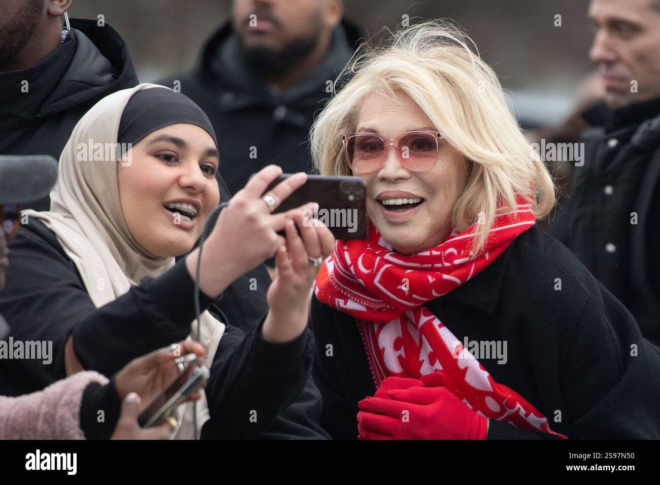 Amanda Lear attending the Dior Homme Menswear Fall-Winter 2025/2026 ...