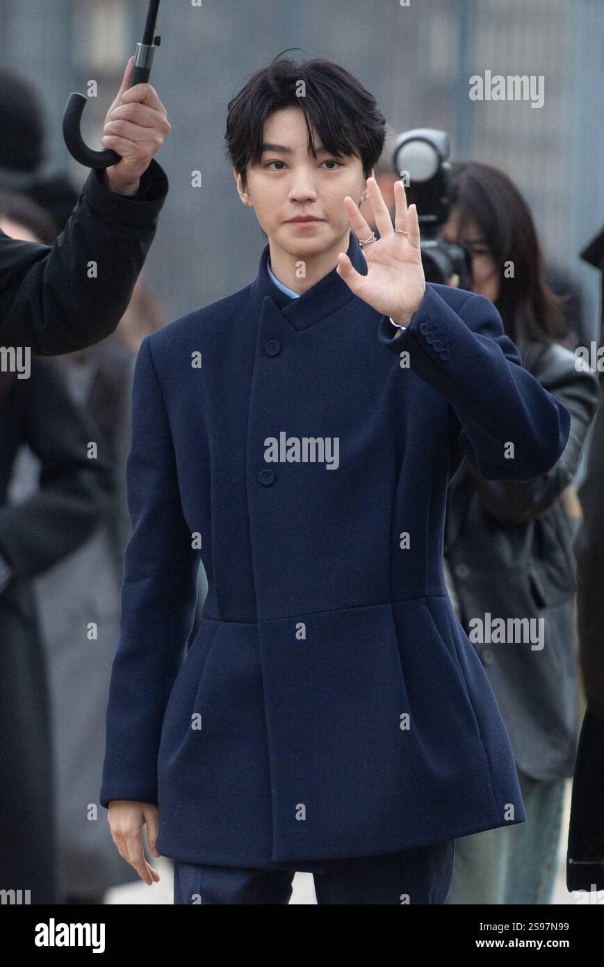 Karry Wang attending the Dior Homme Menswear Fall-Winter 2025/2026 show ...