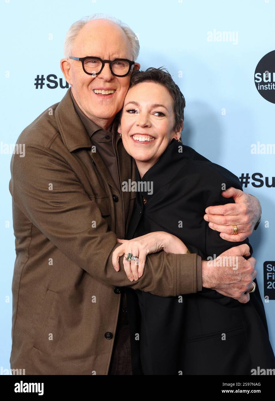 John Lithgow and Olivia Colman arriving to the “Jimpa” premiere during ...