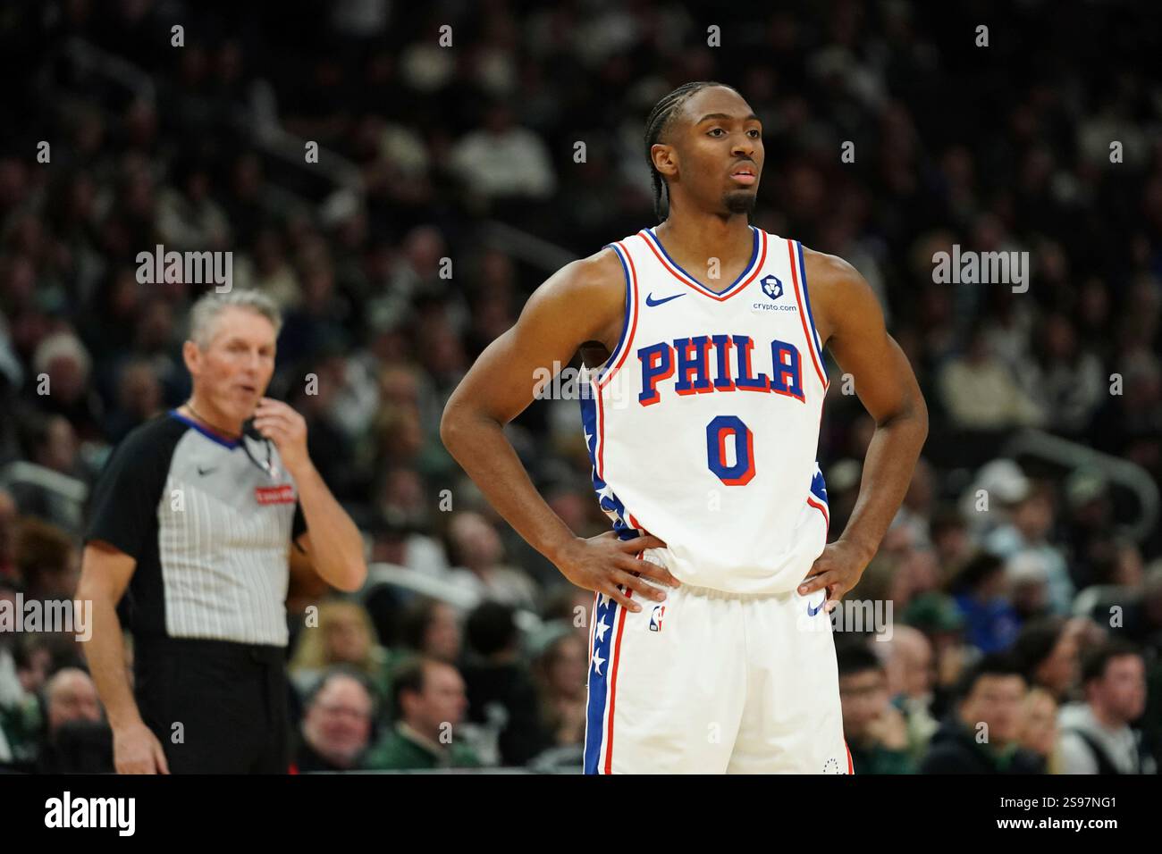 Philadelphia 76ers' Tyrese Maxey during the second half of an NBA ...