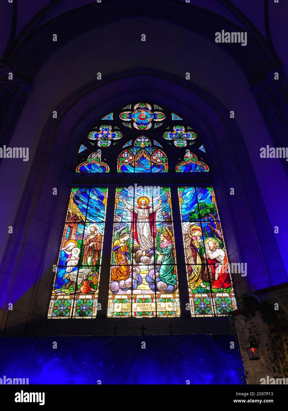 Vitral da Catedral de São Pedro de Alcântara de Petrópolis-RJ Stock ...