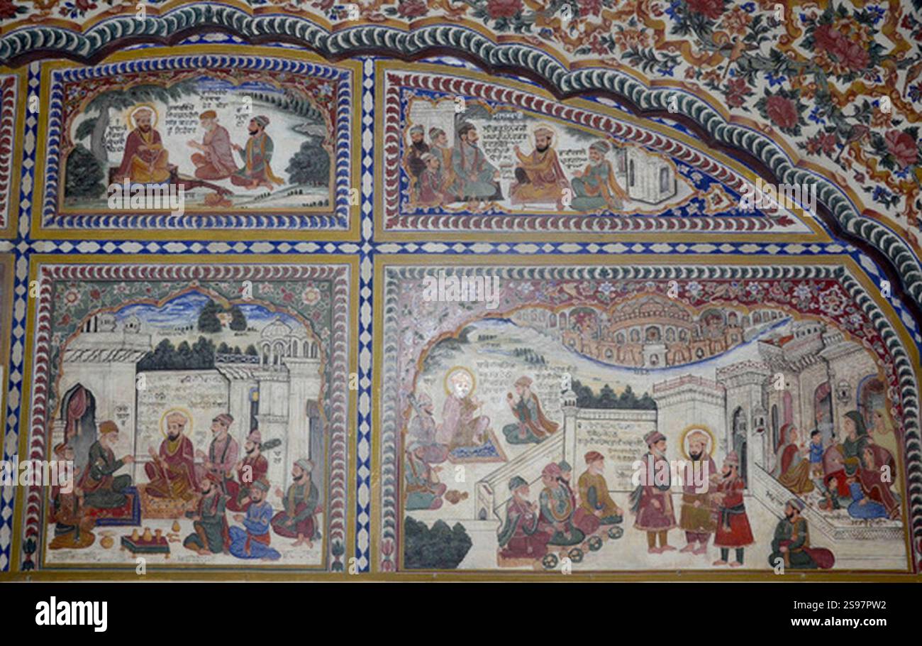 Gurdwara Baba Atal fresco 43 Stock Photo - Alamy