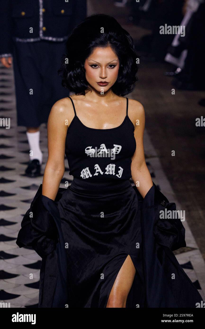 Becky G at WILLY CHAVARRIA Fall/Winter 2025-2026 runway during Paris ...