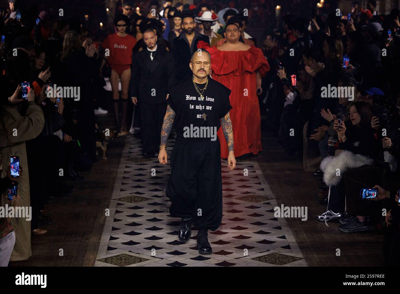 WILLY CHAVARRIA Fall/Winter 2025-2026 runway during Paris Fashion Week ...