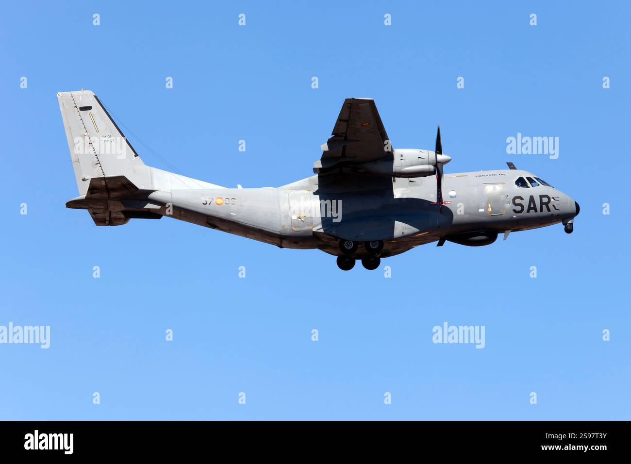 A Spain Air Force SAR CASA CN-235-100 landing at Tenerife Sur-Reina ...