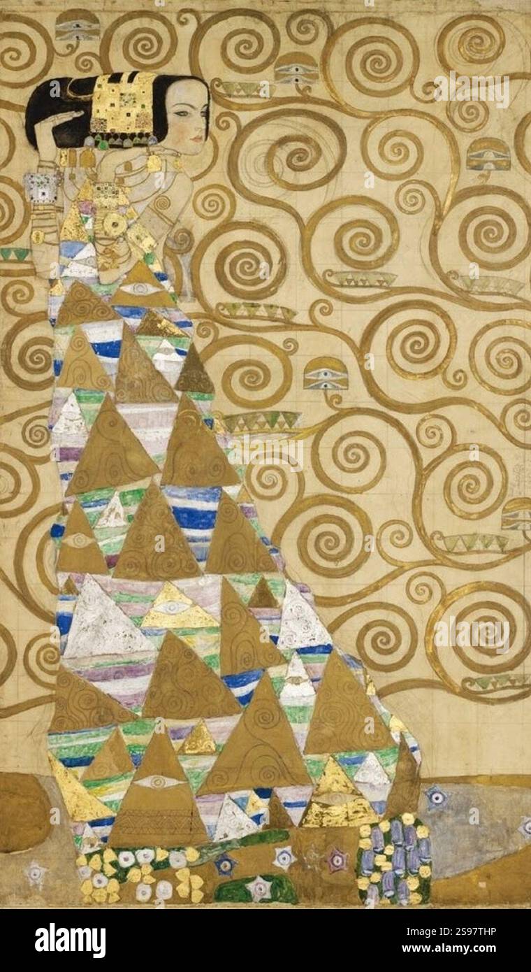 Gustav Klimt - Nine Working Drawings for the Execution of a Frieze for ...