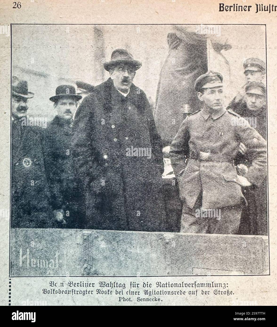 Gustav Noske 1919 Stock Photo - Alamy