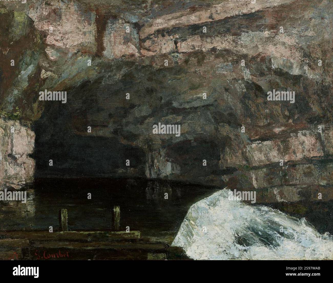 Gustave Courbet - La Source de la Loue Stock Photo - Alamy