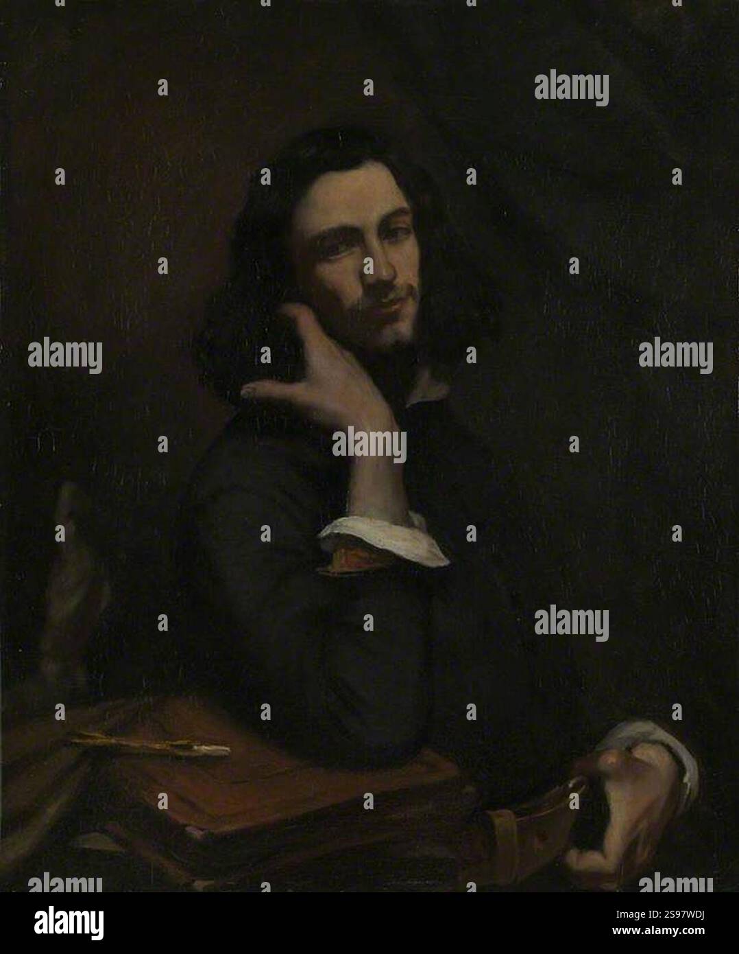 Gustave Courbet (1819-1877) (after) - Self Portrait Stock Photo - Alamy