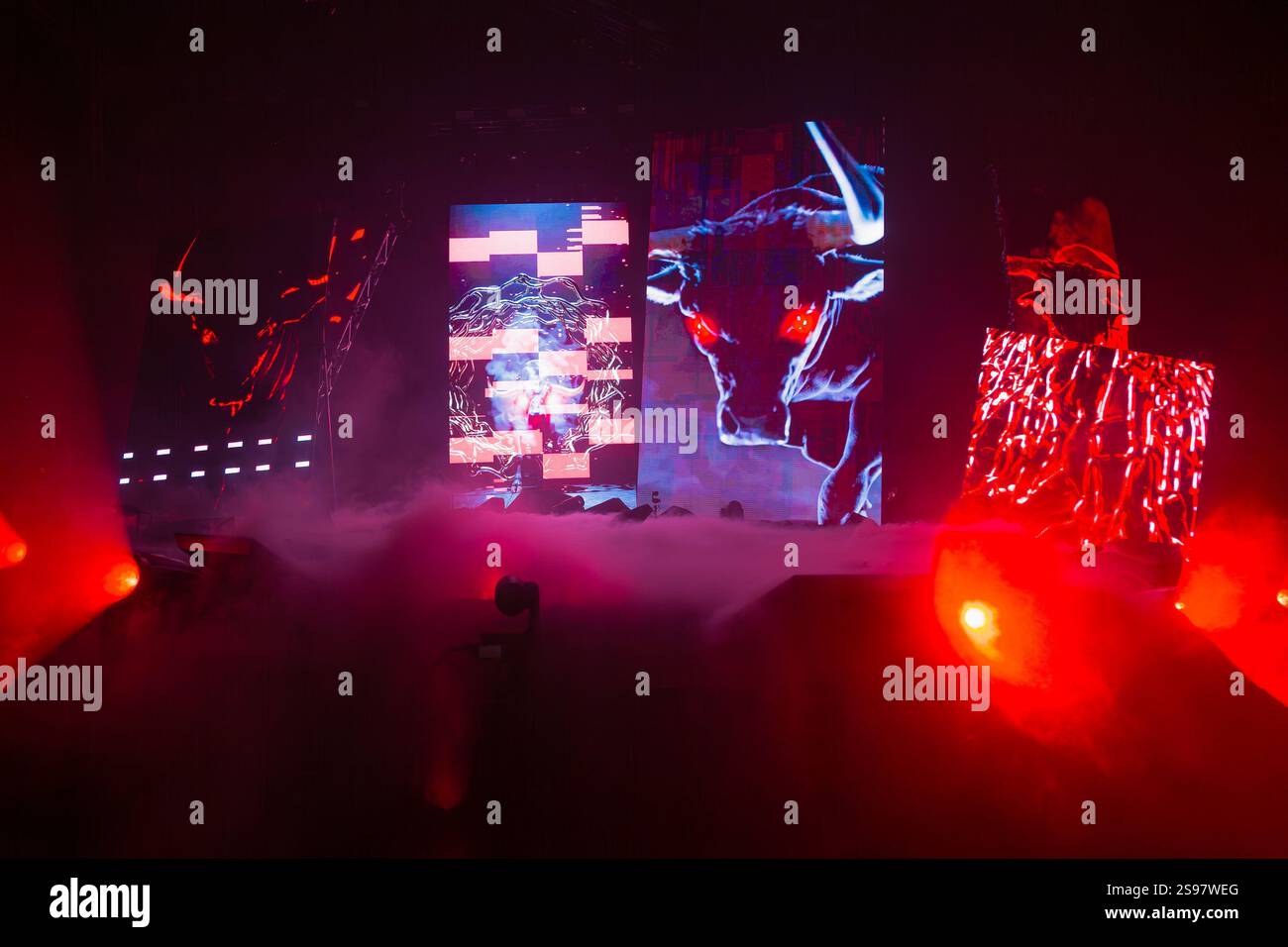 Jacopo Lazzarini show during the Italian singer Music Concert Lazza on ...