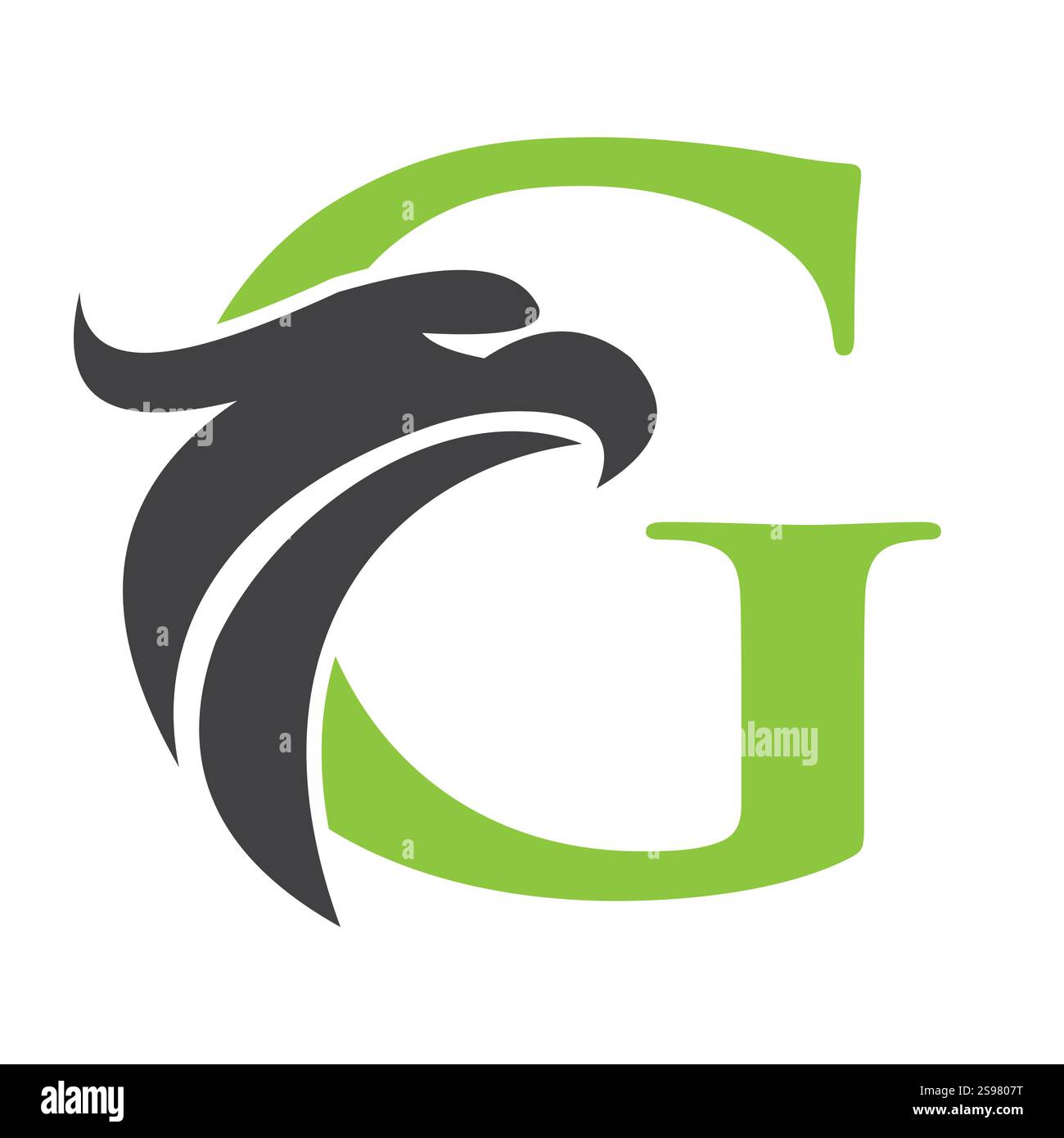 Initial Letter G Eagle Logo. Eagle Head Logo Concept For Business ...