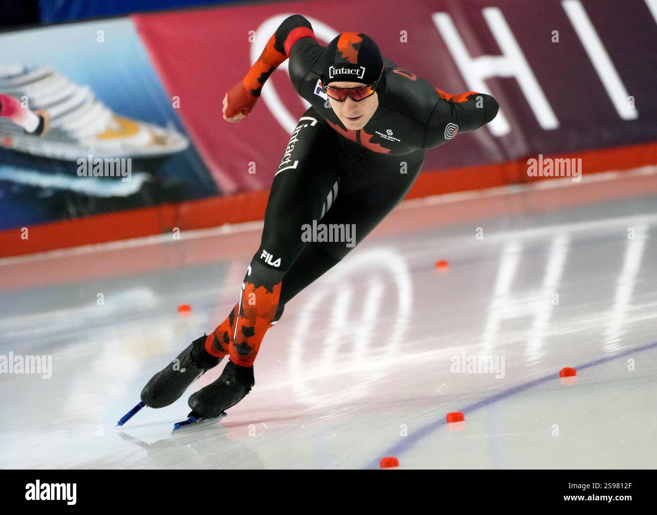 Canada's Connor Howe races in the men's 1500-metre event at the ISU ...