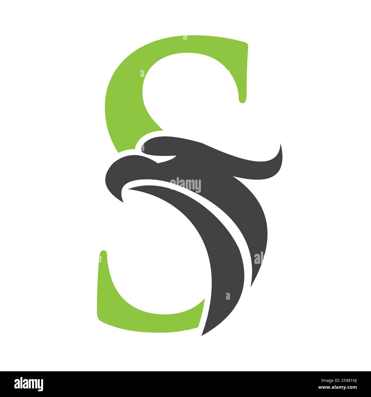 Initial Letter S Eagle Logo. Eagle Head Logo Concept For Business ...