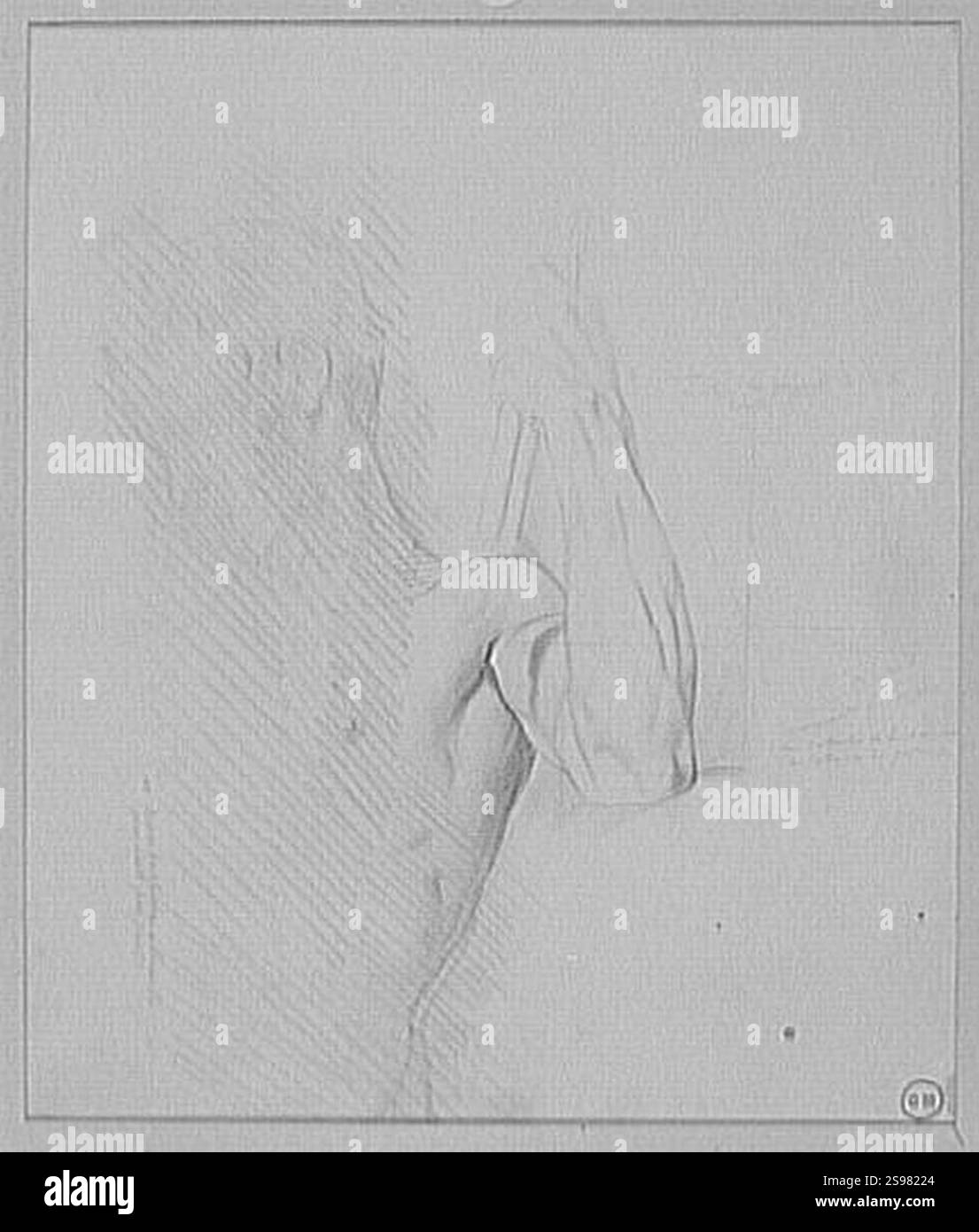 Gustave Moreau-Etudes d epaule et de bras pour Oedipe et le Sphinx-Des ...