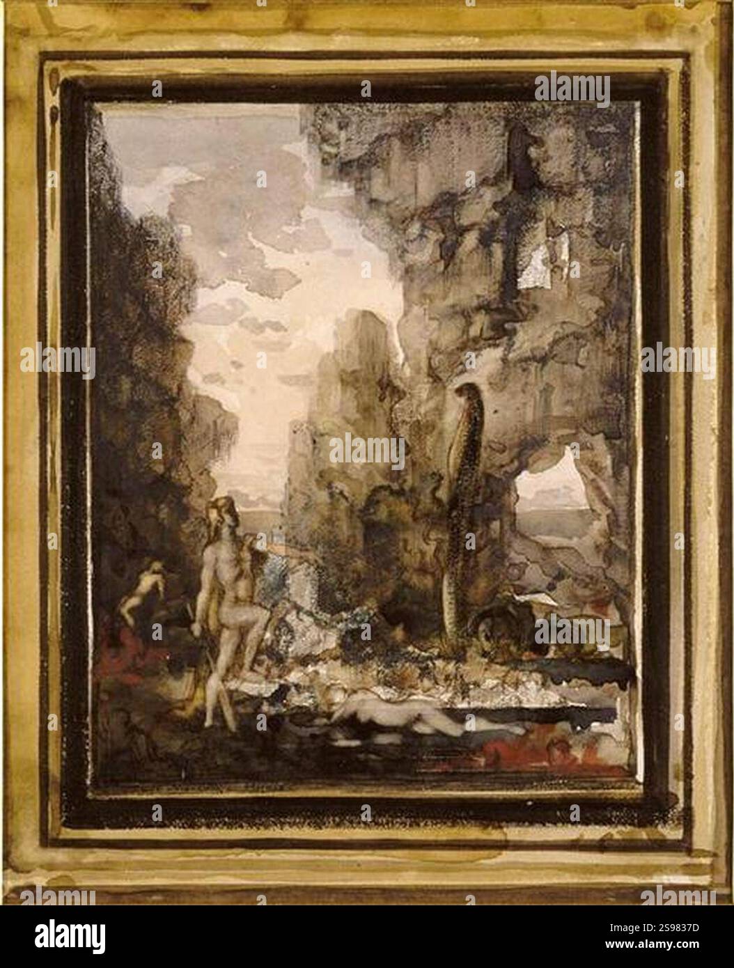 Gustave Moreau-Hercule et l Hydre de Lerne-Cat. 531 Stock Photo - Alamy