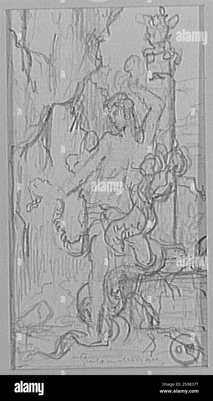 Gustave Moreau-Hercule et l Hydre de Lerne-Des. 605 Stock Photo - Alamy