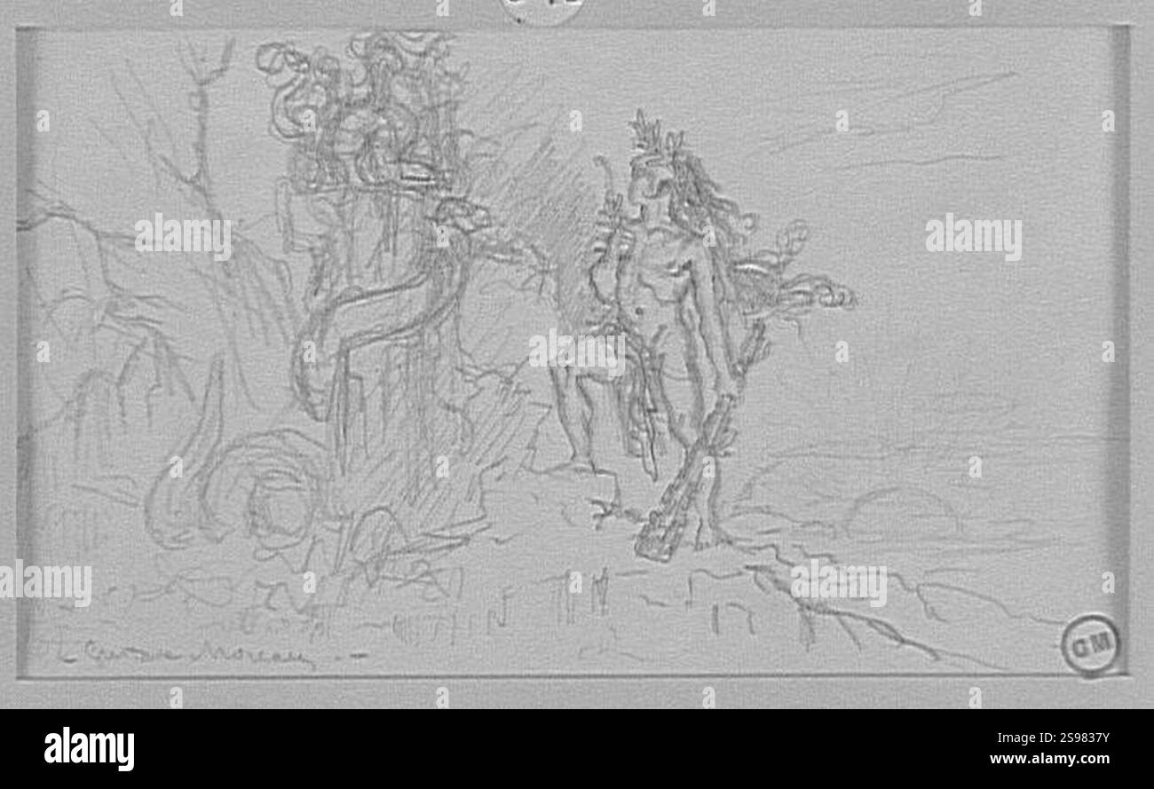 Gustave Moreau-Hercule et l Hydre de Lerne-Des. 2095 Stock Photo - Alamy