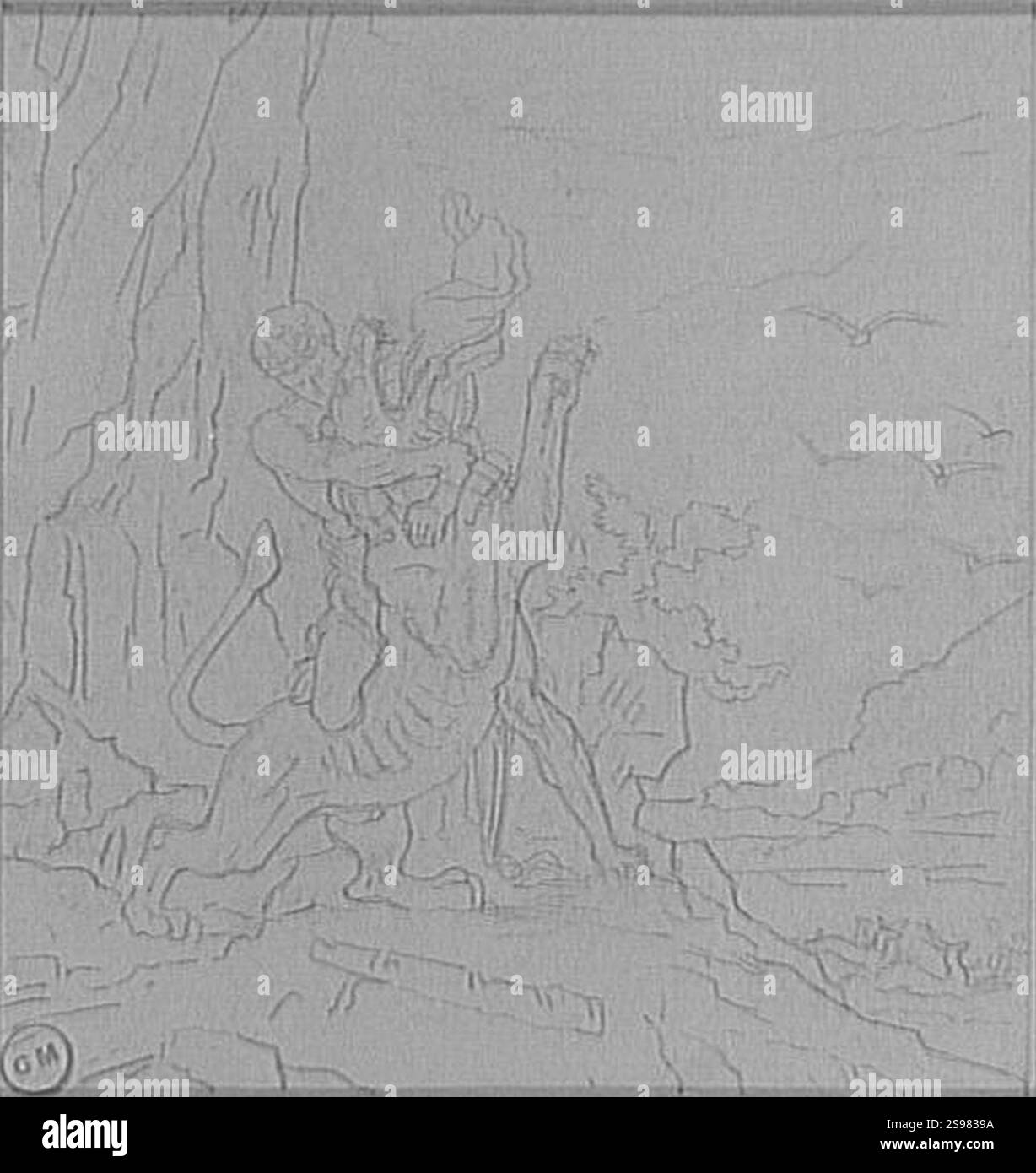Gustave Moreau-Hercule et le lion de Nemee-Des. 341 Stock Photo - Alamy
