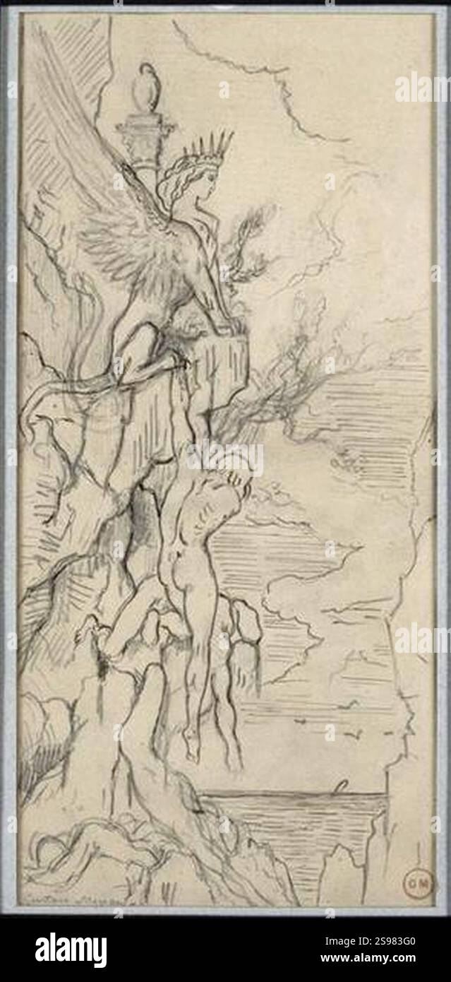 Gustave Moreau-Le sphinx-Des. 811 Stock Photo - Alamy