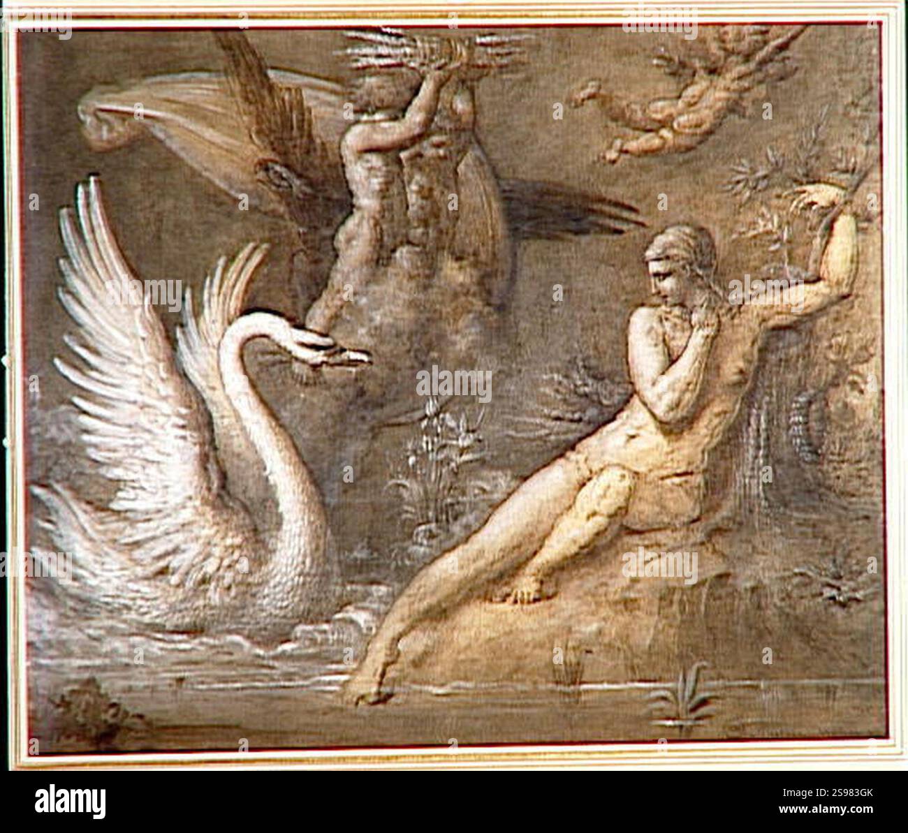Gustave Moreau-Leda et le cygne-Des. 965 Stock Photo - Alamy