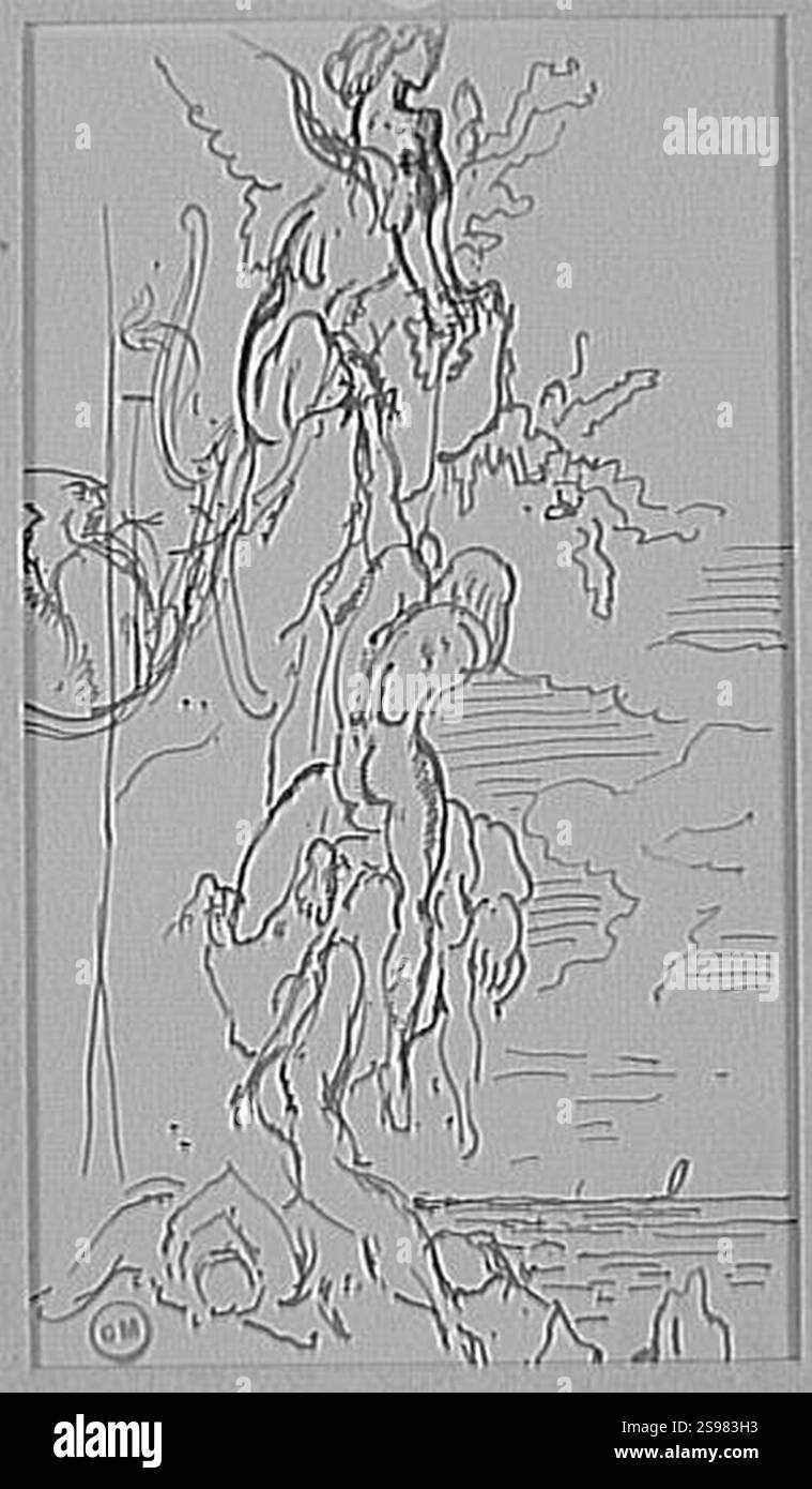 Gustave Moreau-Le sphinx-Des. 1695 Stock Photo - Alamy