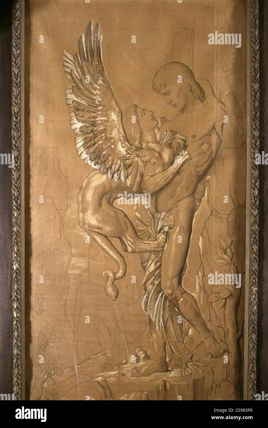 Gustave Moreau-Oedipe et le Sphinx-Cat. 13 Stock Photo - Alamy