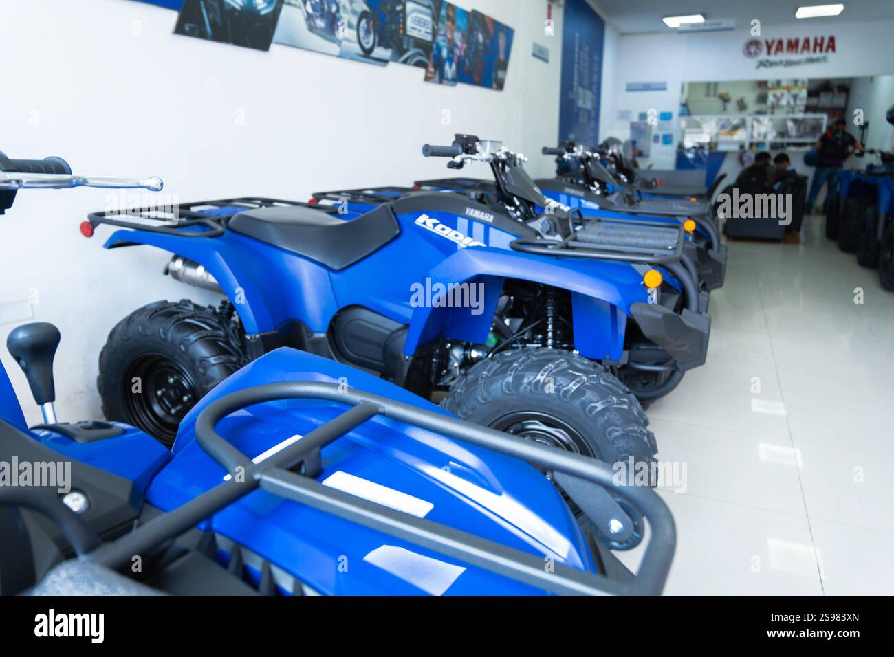 Lima, Peru - January 14, 2025: Quad Yamaha Kodiak 400 ATV in the ...