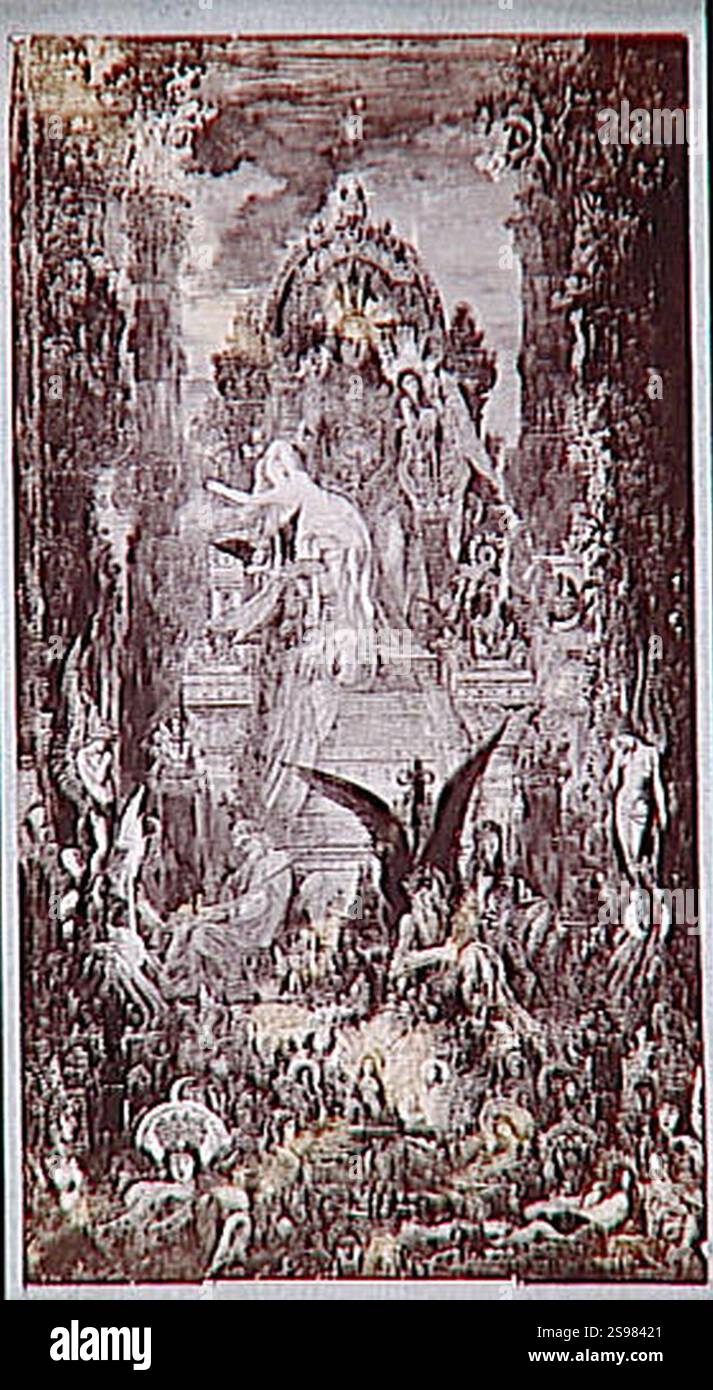 Gustave Moreau-Photographie de Jupiter et Semele en cours d execution ...