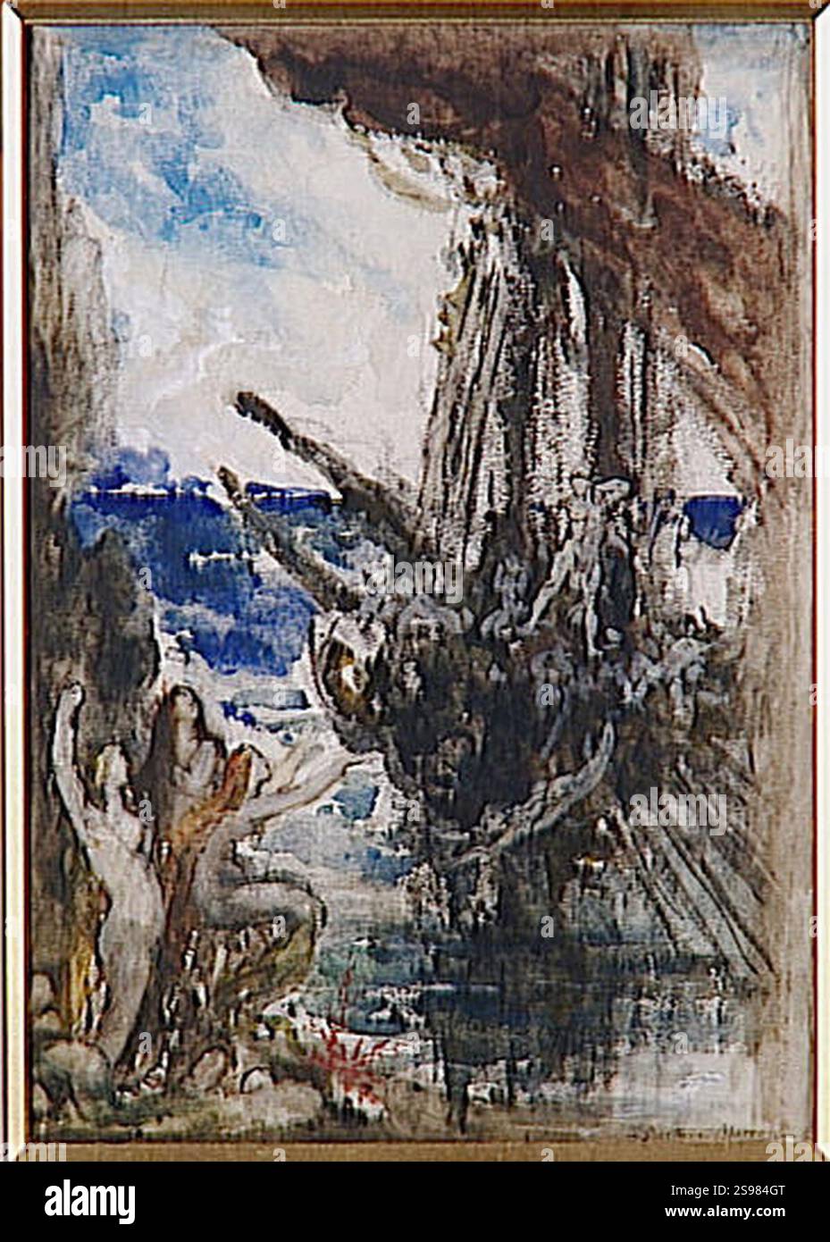 Gustave Moreau-Ulysse et les sirenes-Cat. 584 Stock Photo - Alamy