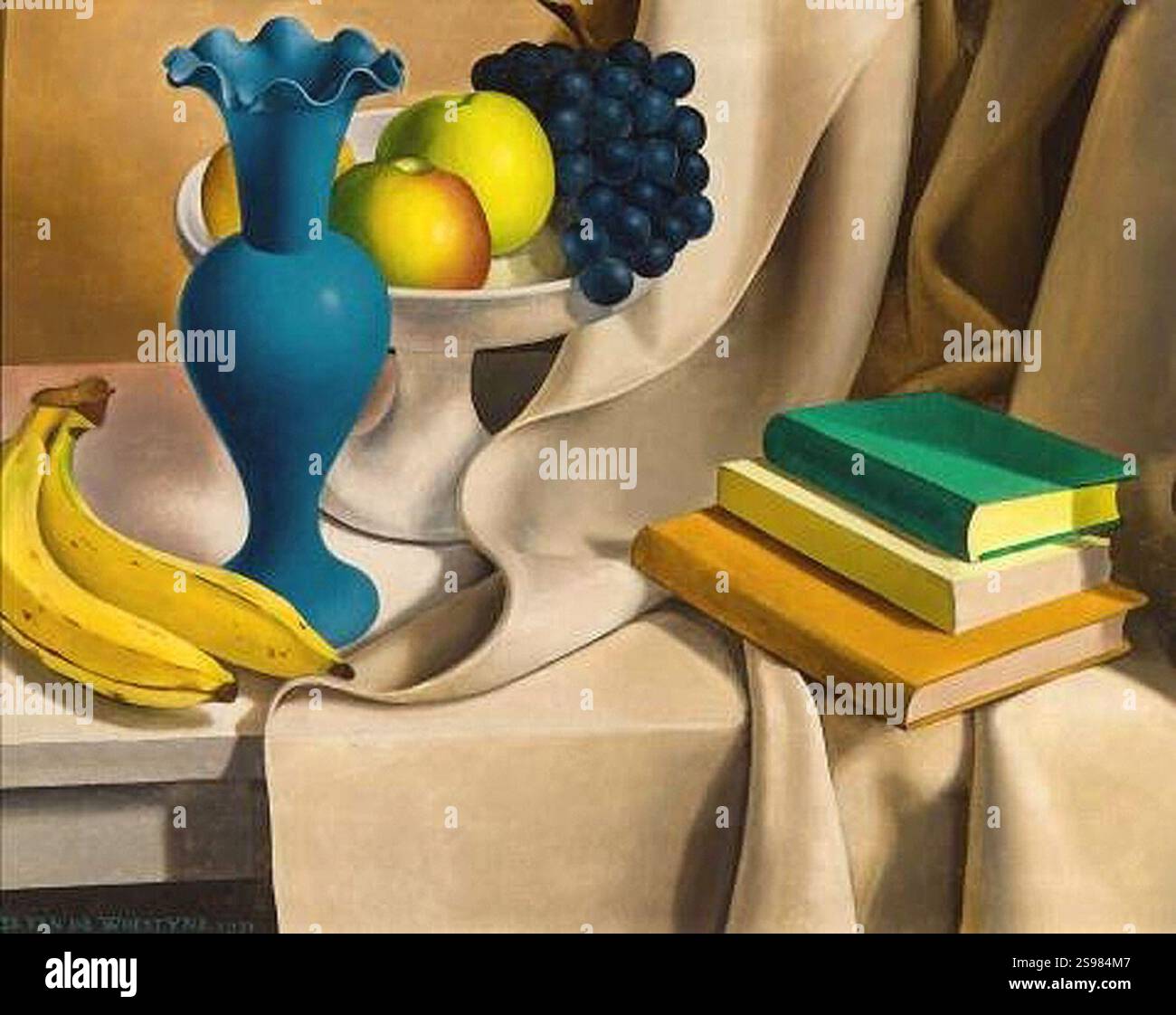 Gustave Van de Woestyne - Still life with fruit bowl 1932 Stock Photo ...