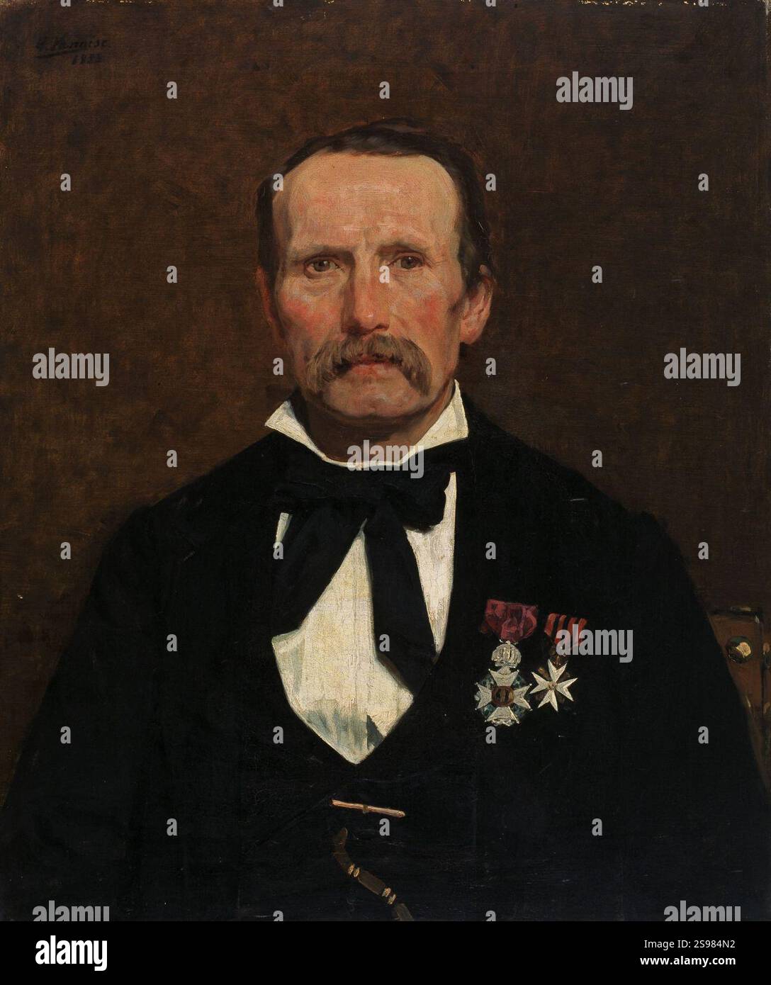 Gustave Vanaise - Portrait of Jacob Wiemer Stock Photo - Alamy