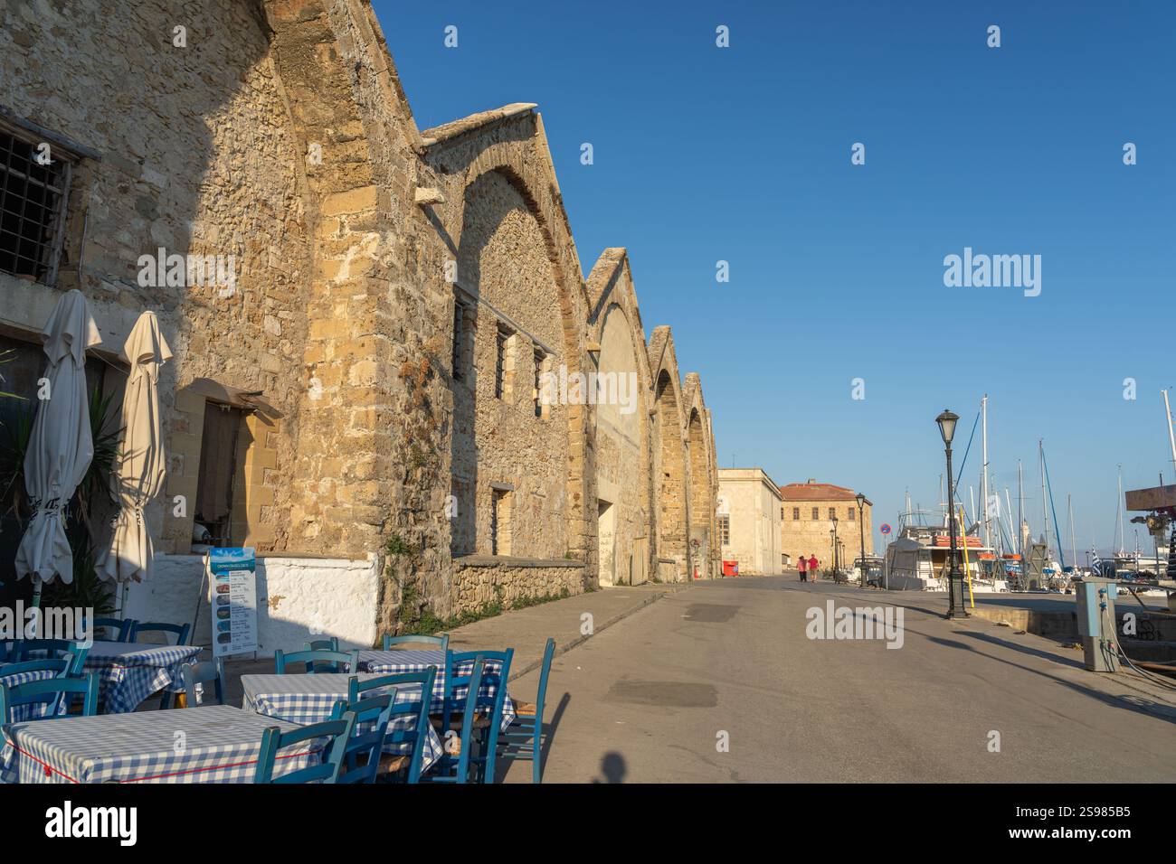 Chania Crete - August 15 2024; Historic sawtooth roof-line of Venetian ...
