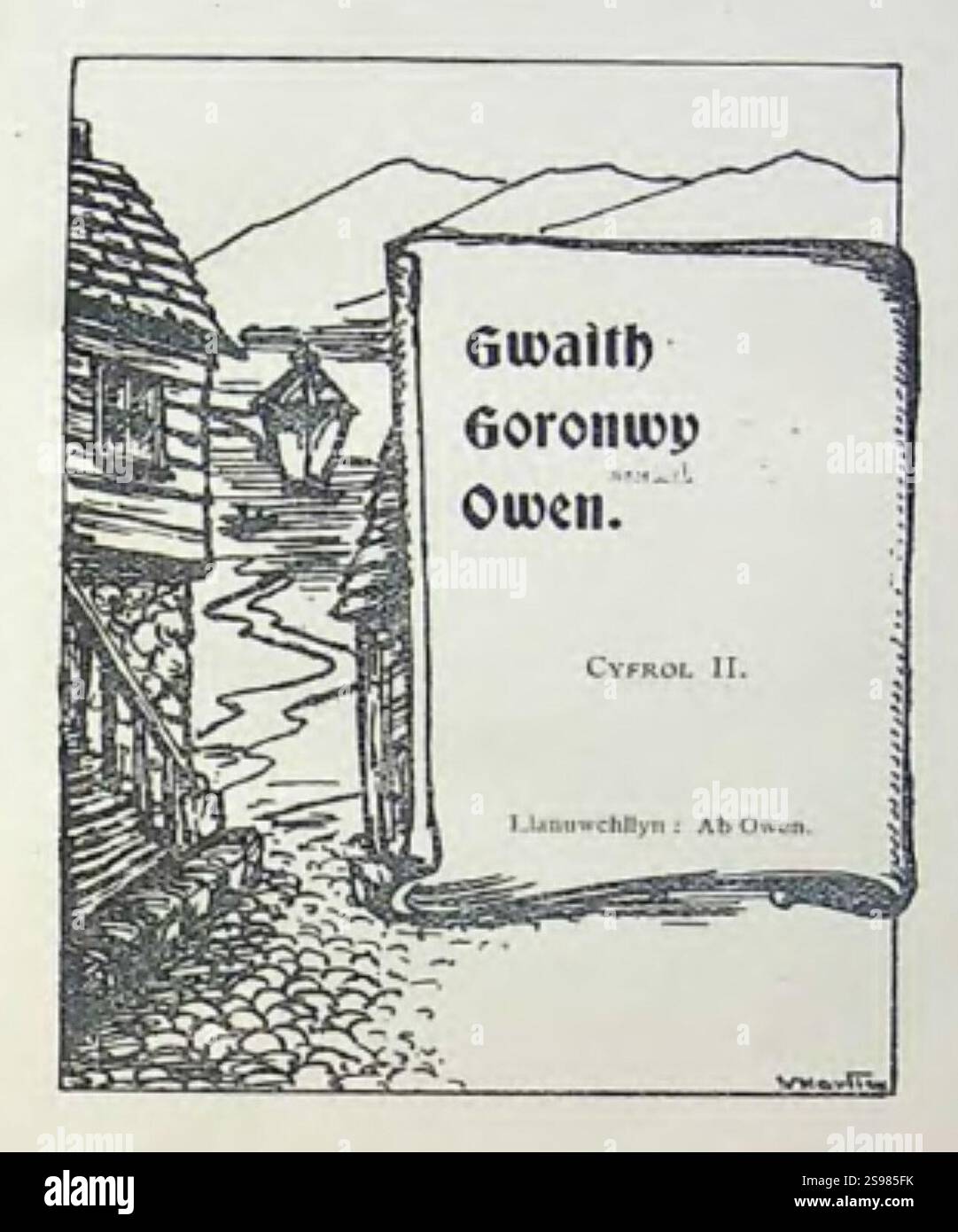 Gwaith Goronwy Owen Cyf II (page 7 crop Stock Photo - Alamy