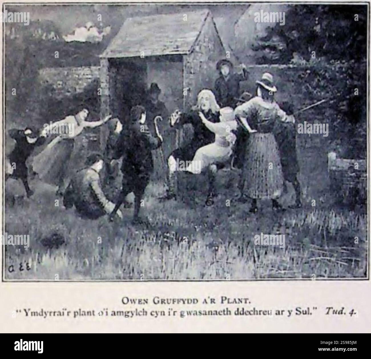 Gwaith Owen Gruffydd o Lanystumdwy (page 8 crop Stock Photo - Alamy