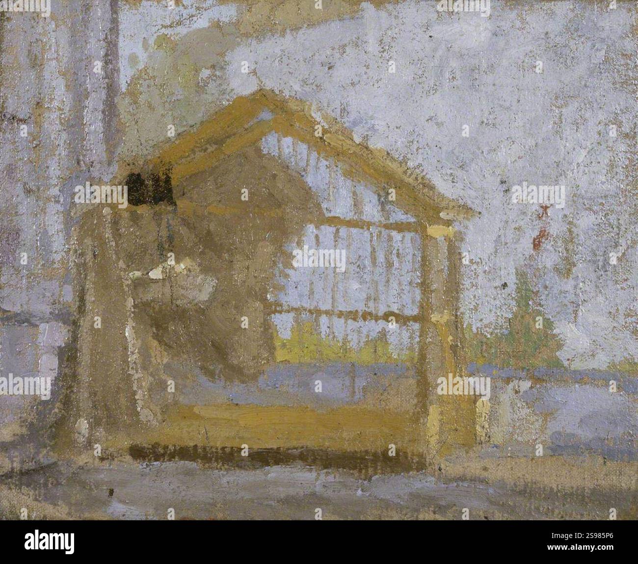Gwen John - A Birdcage (House in a Landscape), probably 1920s, NMW A ...