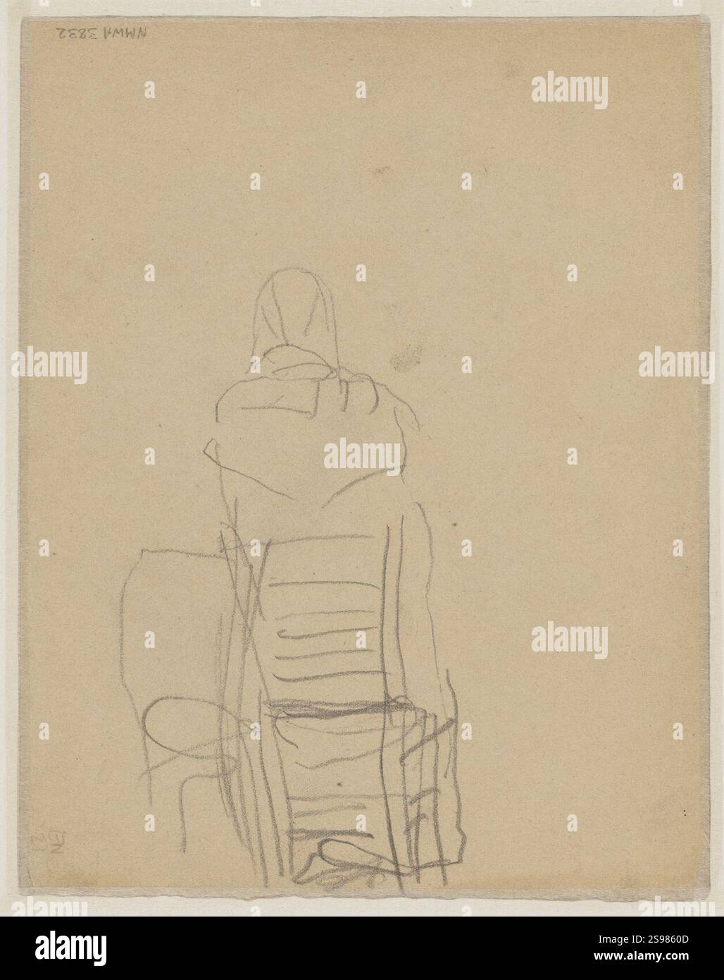 Gwen John - Cat, facing left, NMW A 3832v Stock Photo - Alamy