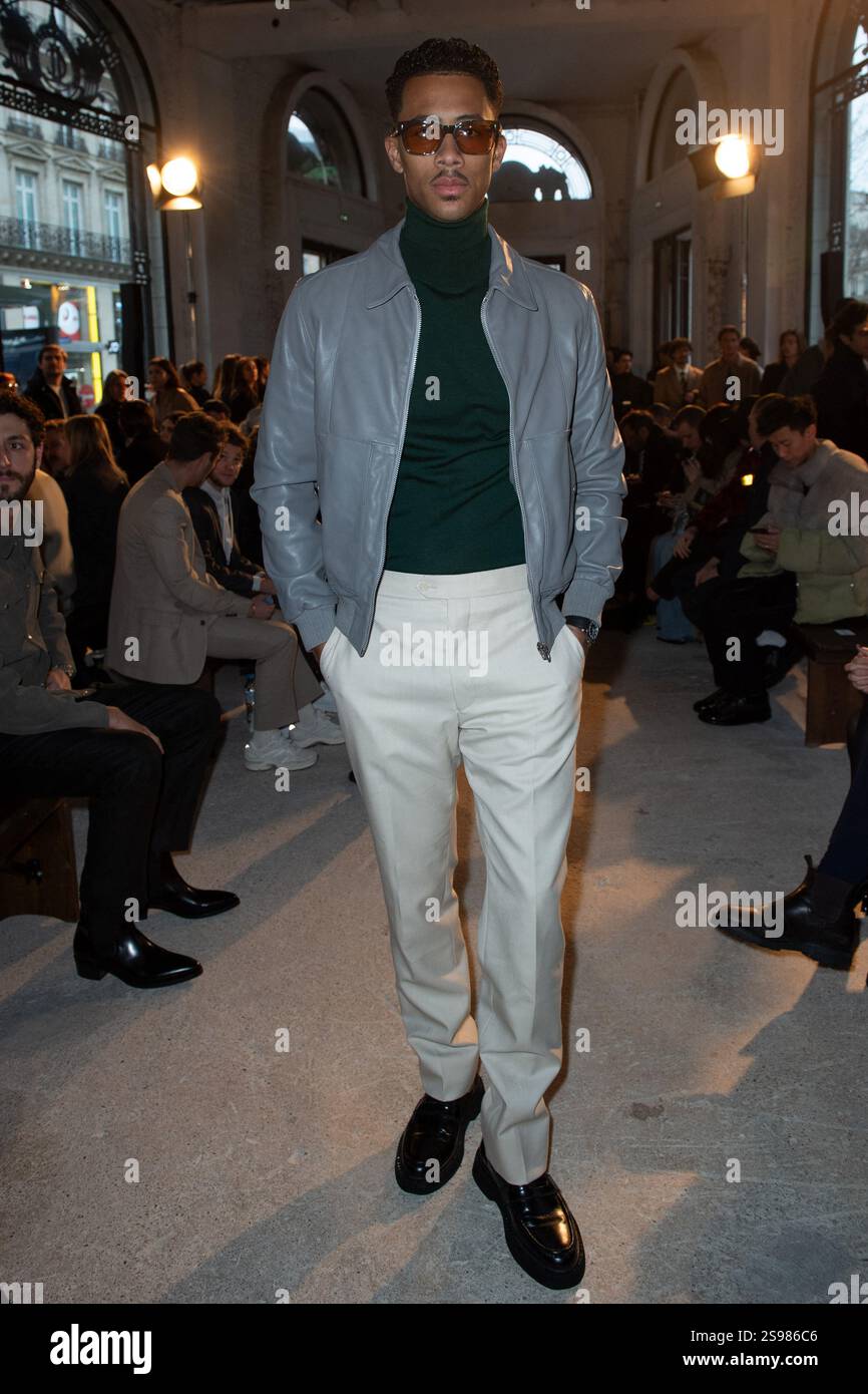 Noah Fadiga attending the Fursac Menswear Fall-Winter 2025/2026 show as ...