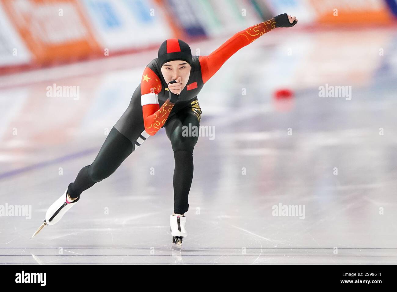 CALGARY, CANADA - JANUARY 24: Mei Han of China competing during the ISU ...