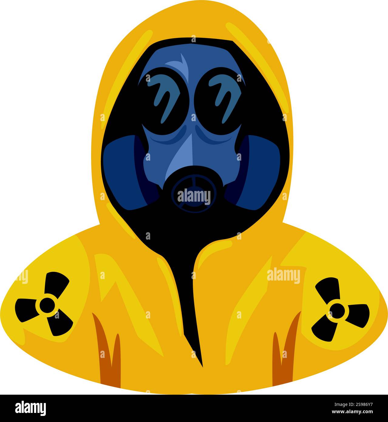Dark gas mask hazmat gear Stock Vector Image & Art - Alamy