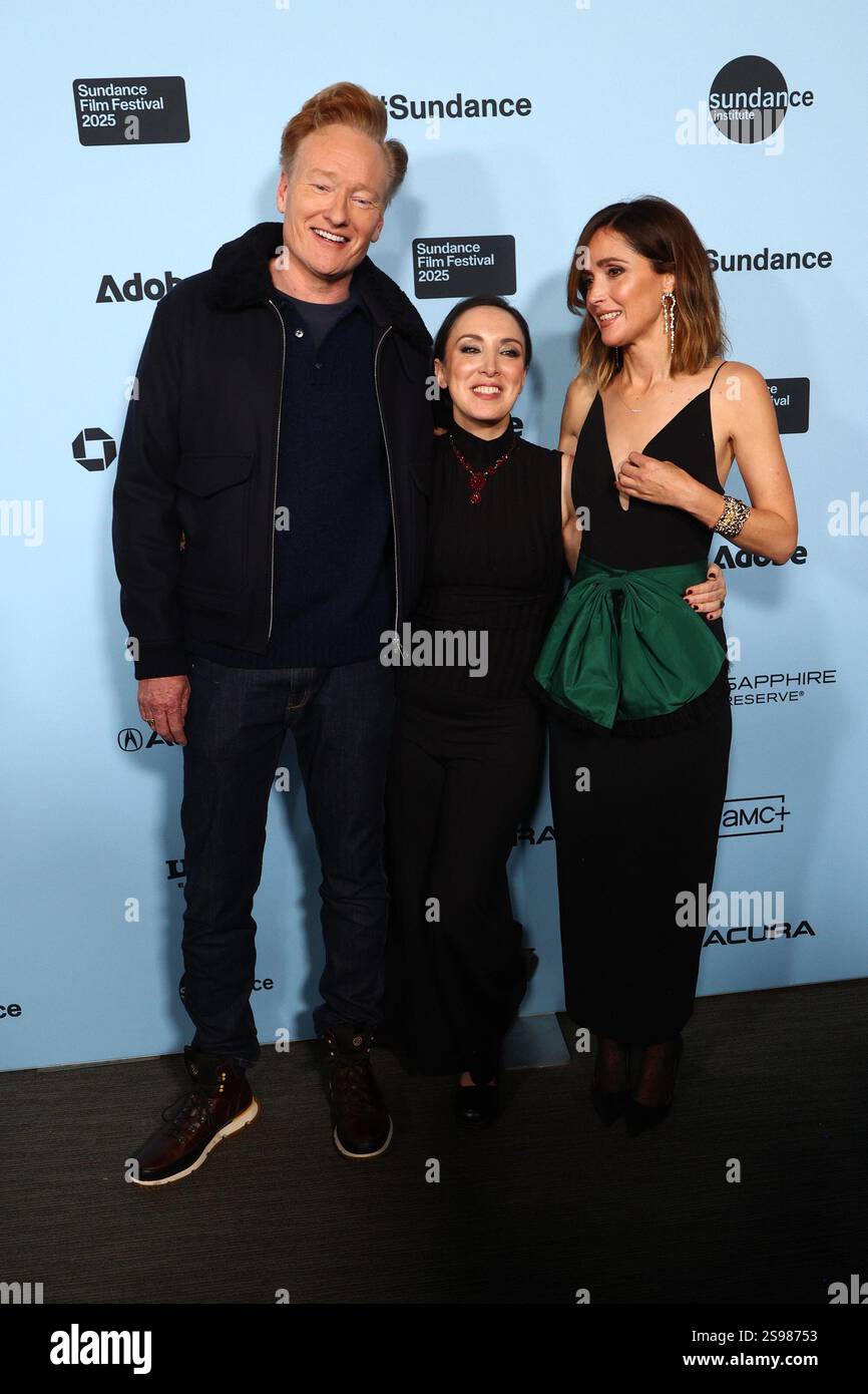 Conan O Brien, Mary Bronstein (Director), Rose Byrne at arrivals for IF ...