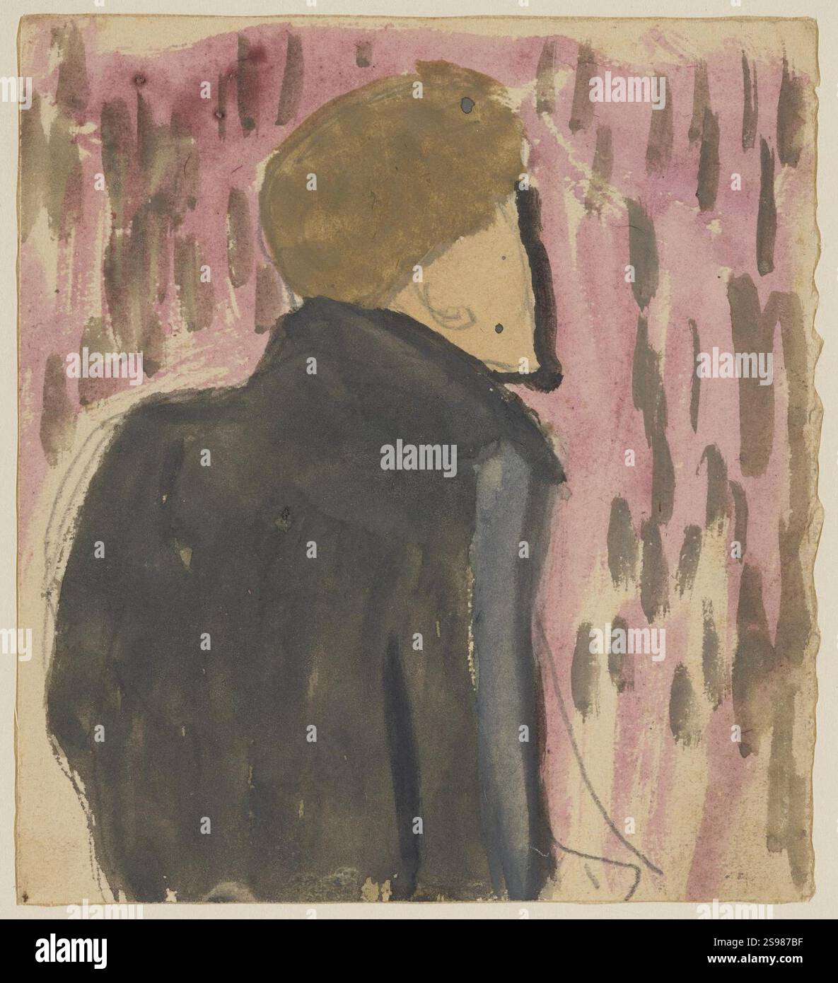 Gwen John - Male figure, NMW A 15342 Stock Photo - Alamy