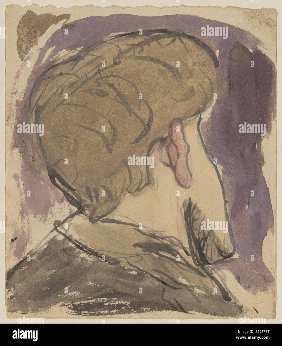 Gwen John - Male figure, NMW A 15344 Stock Photo - Alamy