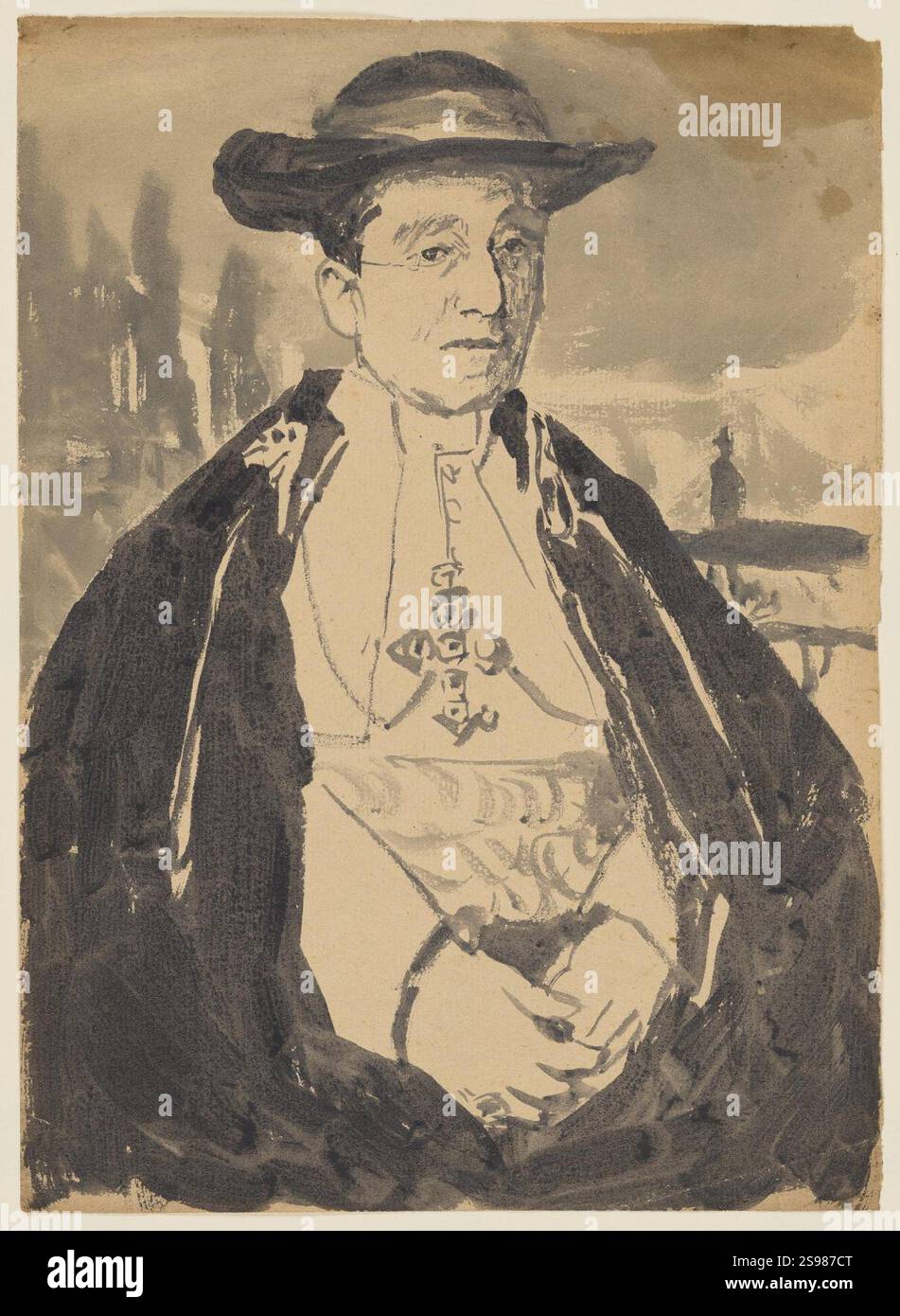 Gwen John - Pope Benedict XV, NMW A 15511 Stock Photo - Alamy