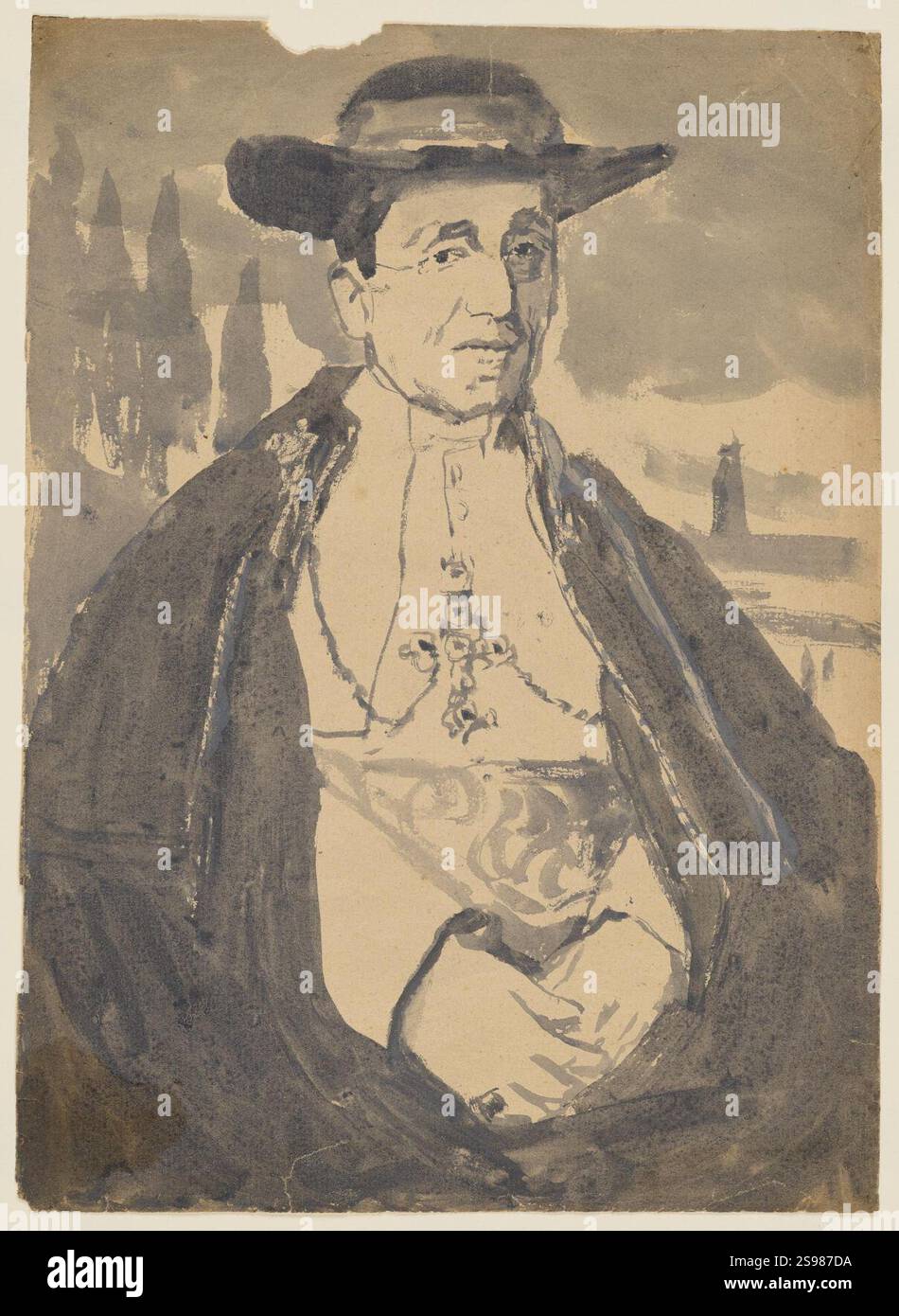 Gwen John - Pope Benedict XV, NMW A 15508 Stock Photo - Alamy
