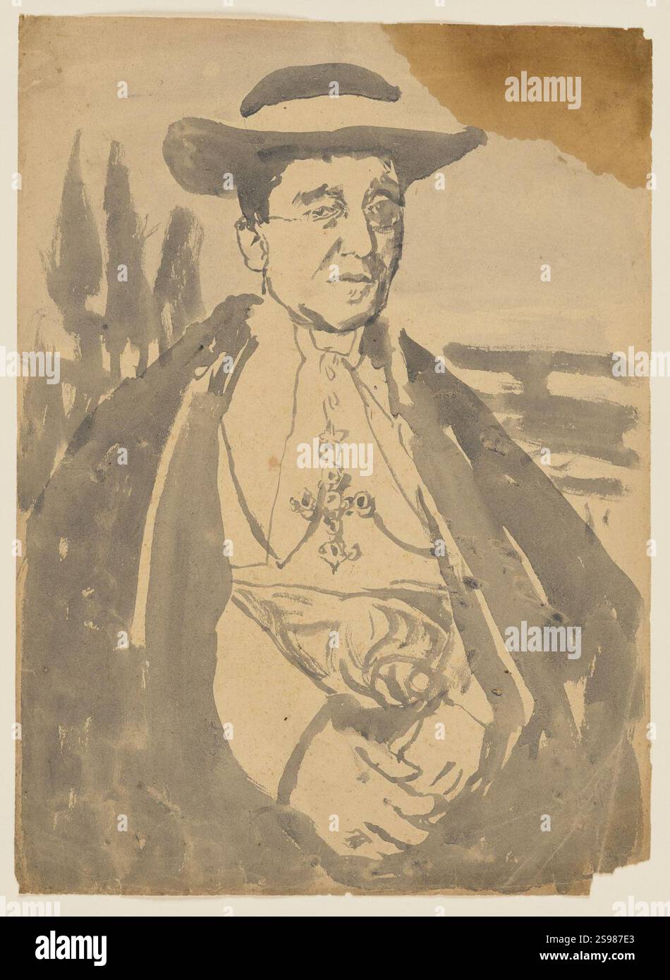Gwen John - Pope Benedict XV, NMW A 15512 Stock Photo - Alamy