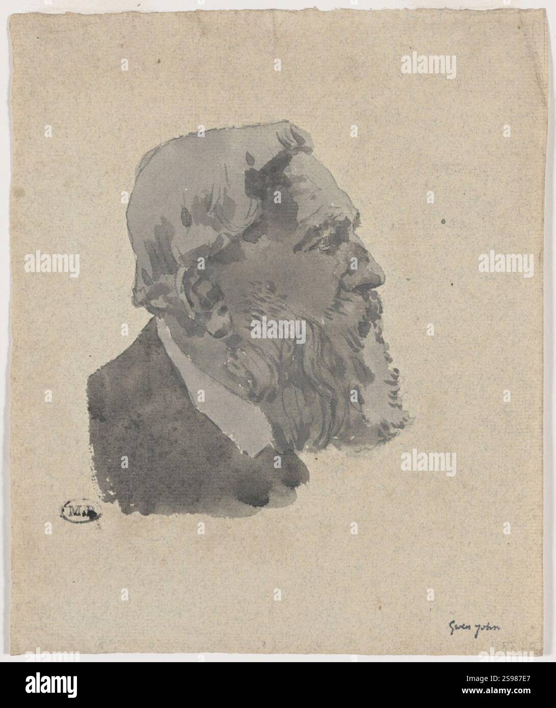 Gwen John - Portrait d'Auguste Rodin, 1910 vers, D.07811 Stock Photo ...