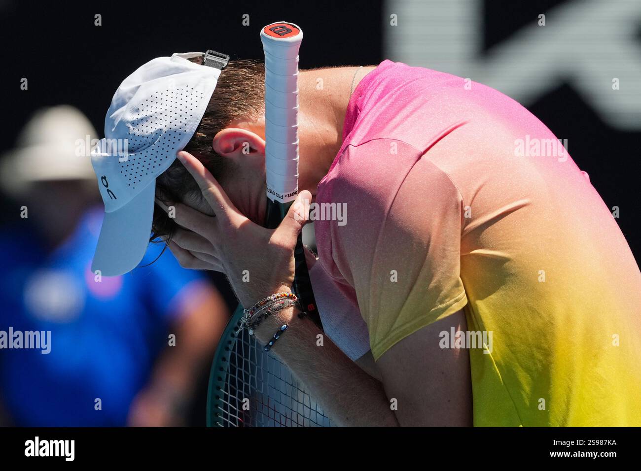 Henry Bernet of Switzerland celebrates after defeating Benjamin ...