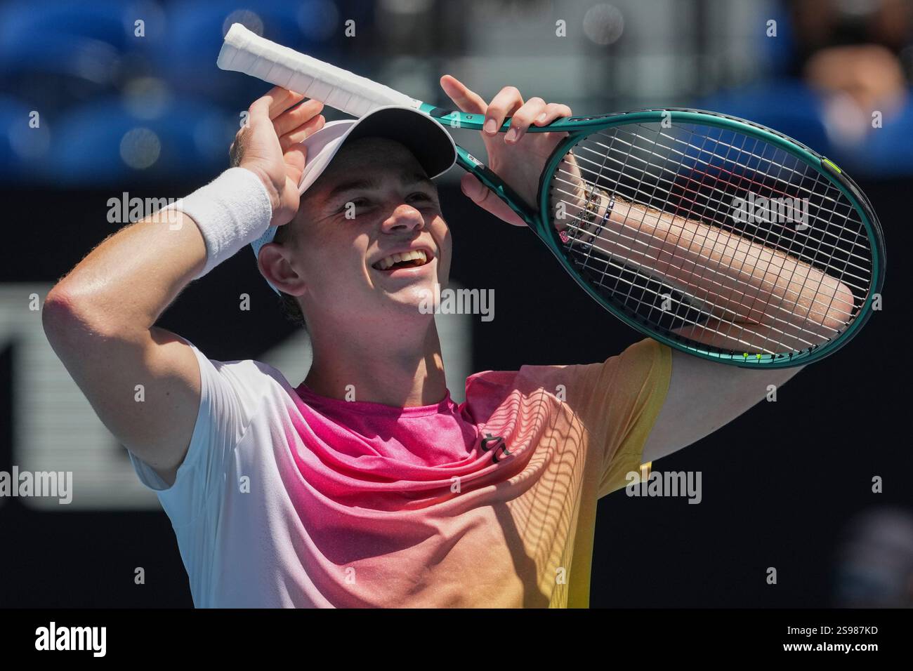 Henry Bernet of Switzerland celebrates after defeating Benjamin ...