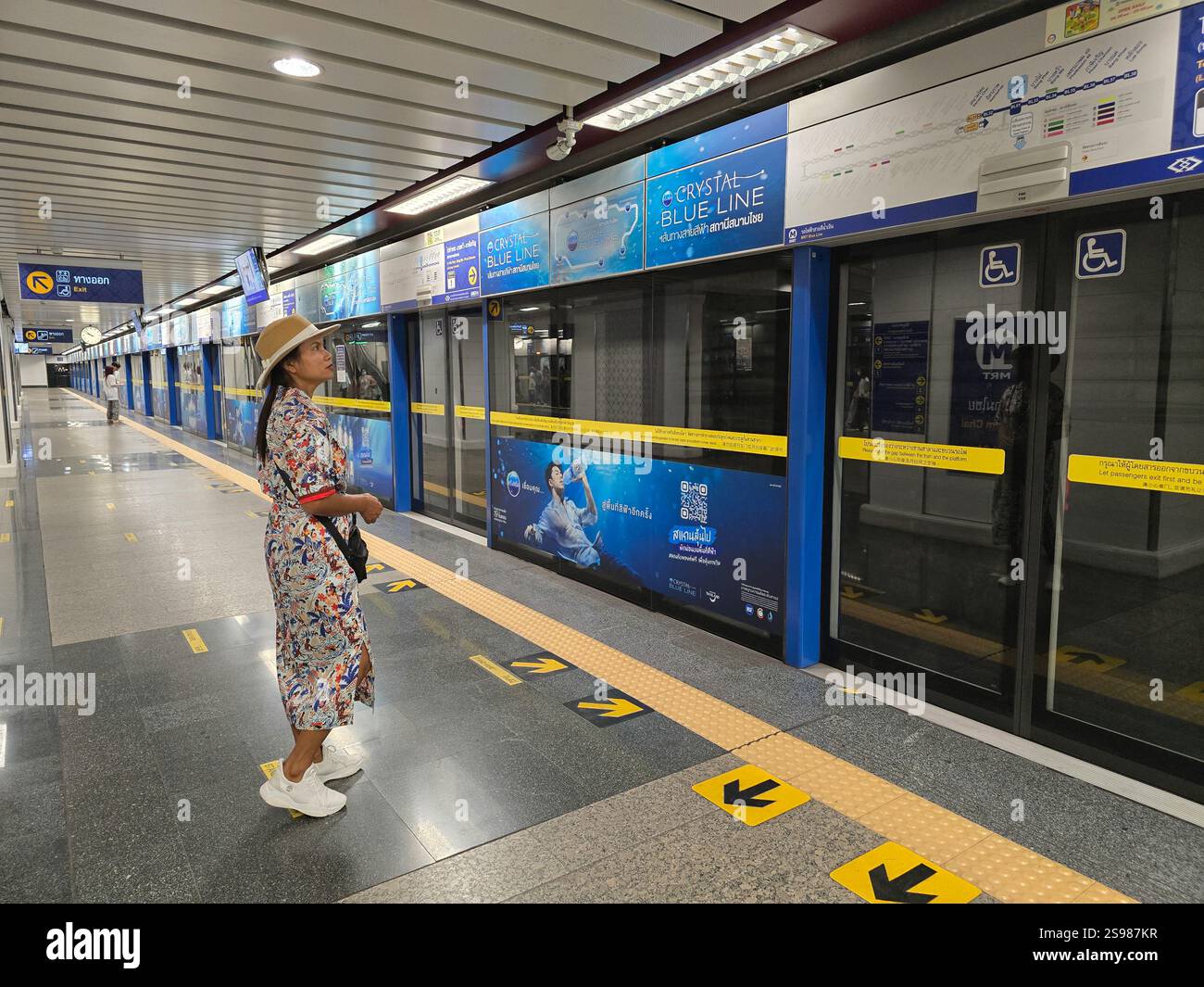 Bangkok Thailand 10 January 2025, A traveler dressed in a colorful ...