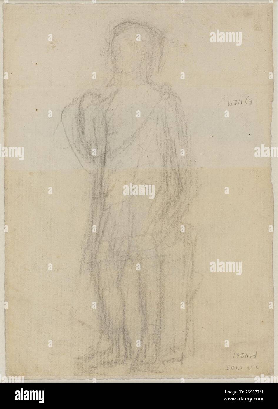 Gwen John - Study for Rodin's 'Death of Alcestis', NMW A 14990v Stock ...